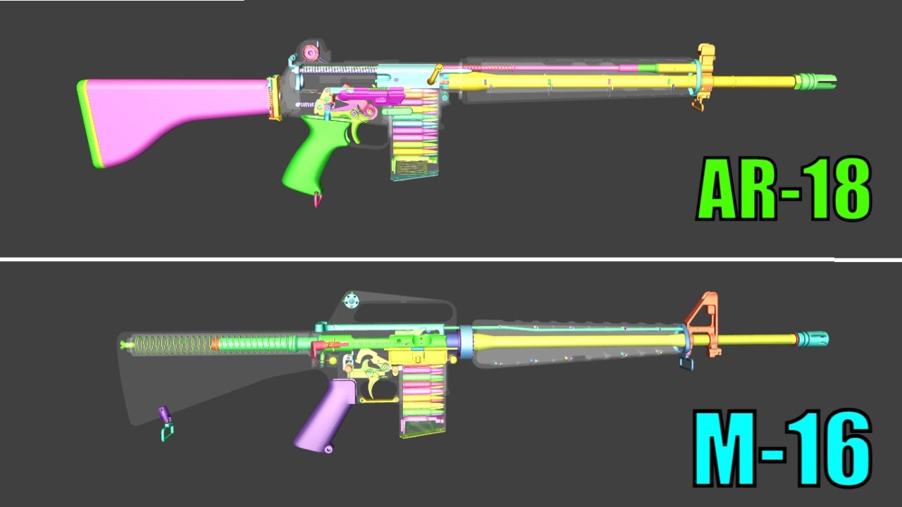 M16 VS AR 18: full comparison | WOG | With Commentary - YouTube