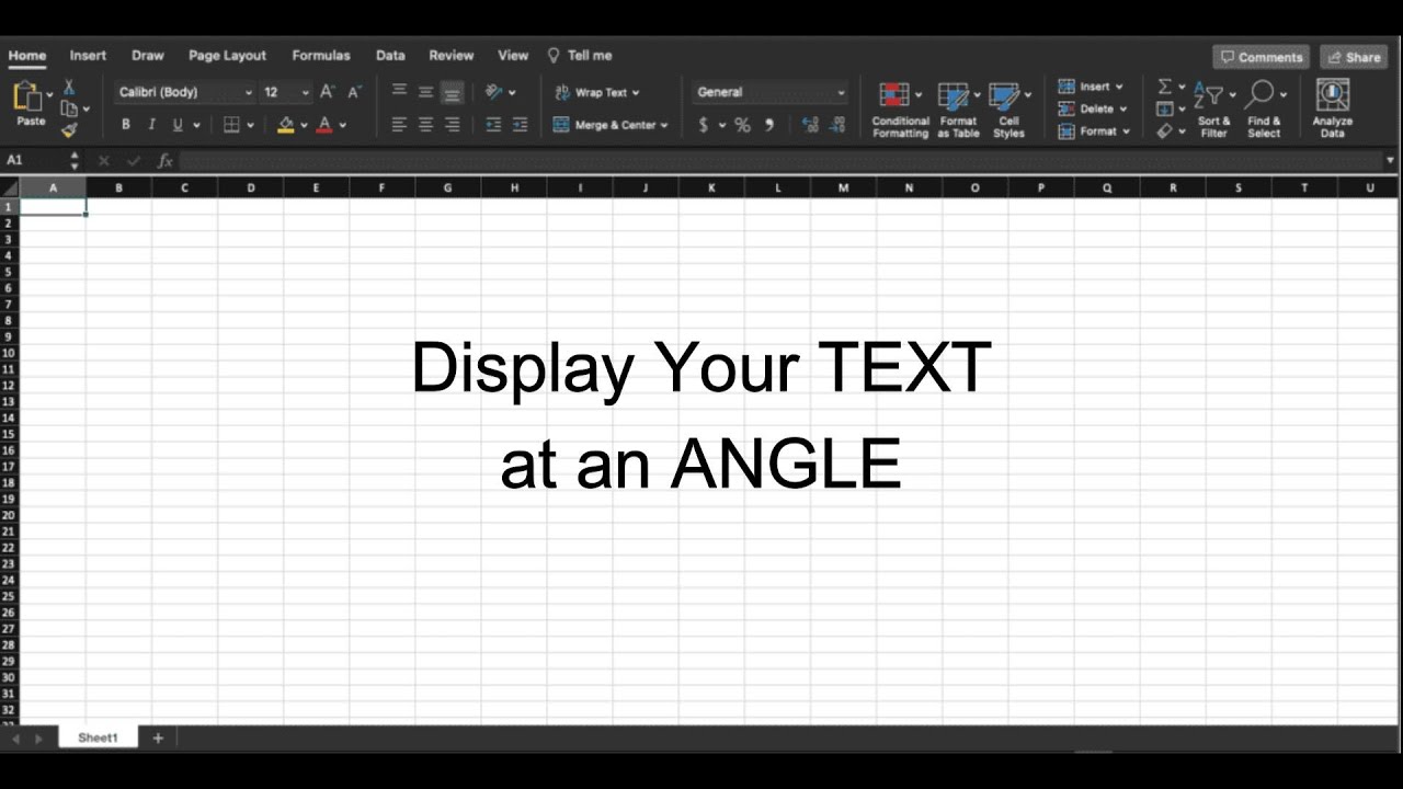 Display Your Text at An Angle - YouTube
