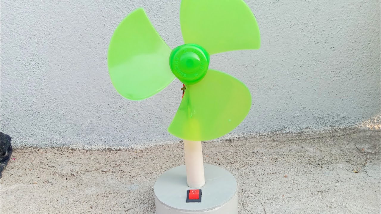 How to make a Rechargeable Fan At Home || diy rechargeable fan - YouTube