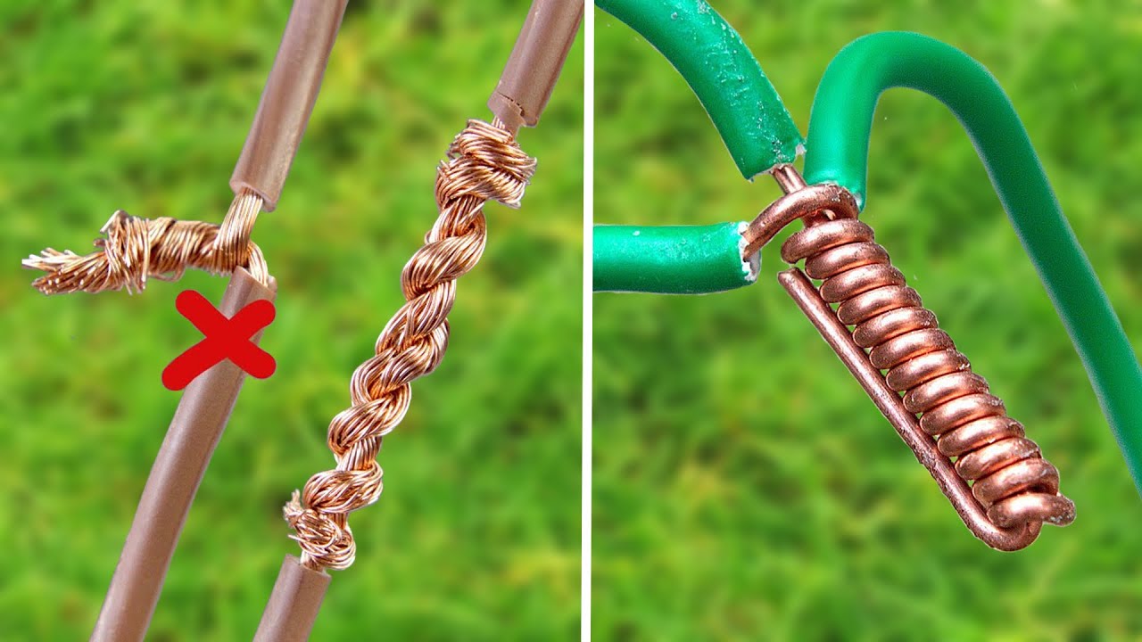 Awesome Idea! How to Twist Electric Wire Together | Properly Joint ...
