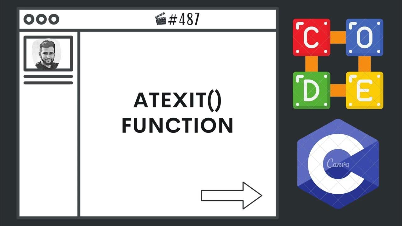 Atexit Function Ep 487 C Programming Language Youtube