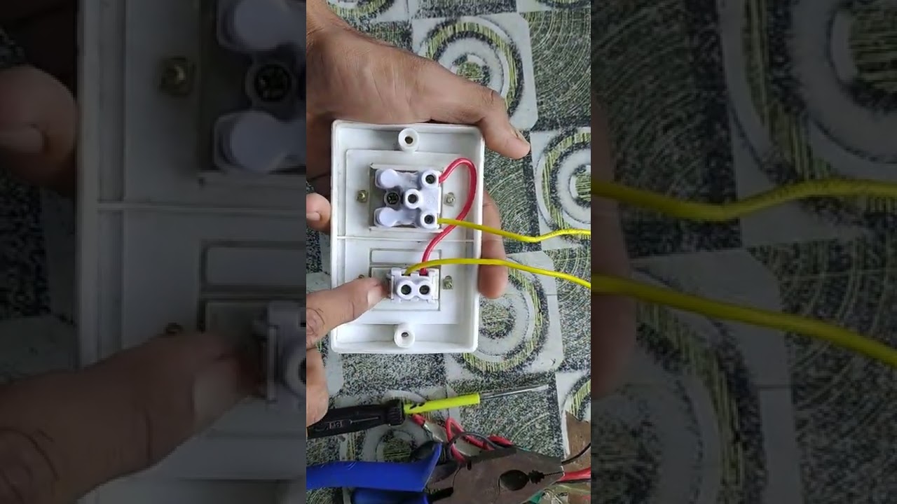 3 way board conection / 1 switch 1soket connection full knowledge # ...