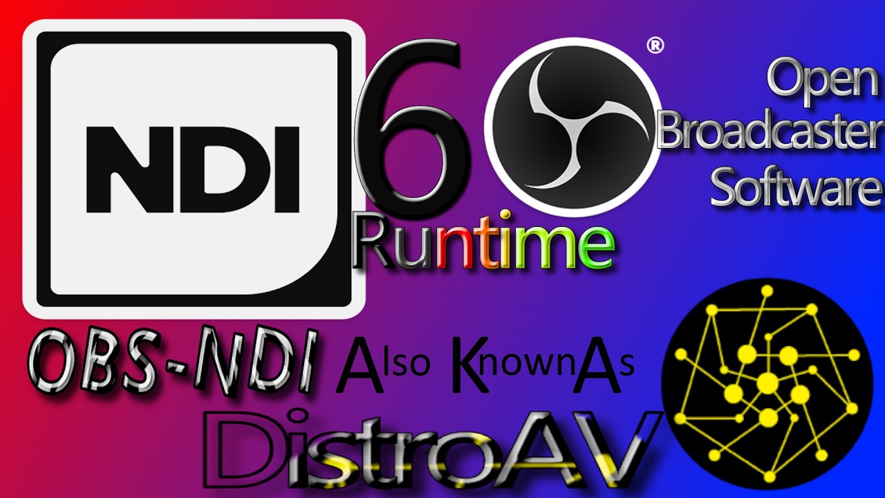 NDI 6 and OBS NDI aka DistroAV Tutorial - How to install and use NDI to send video between PCs ...