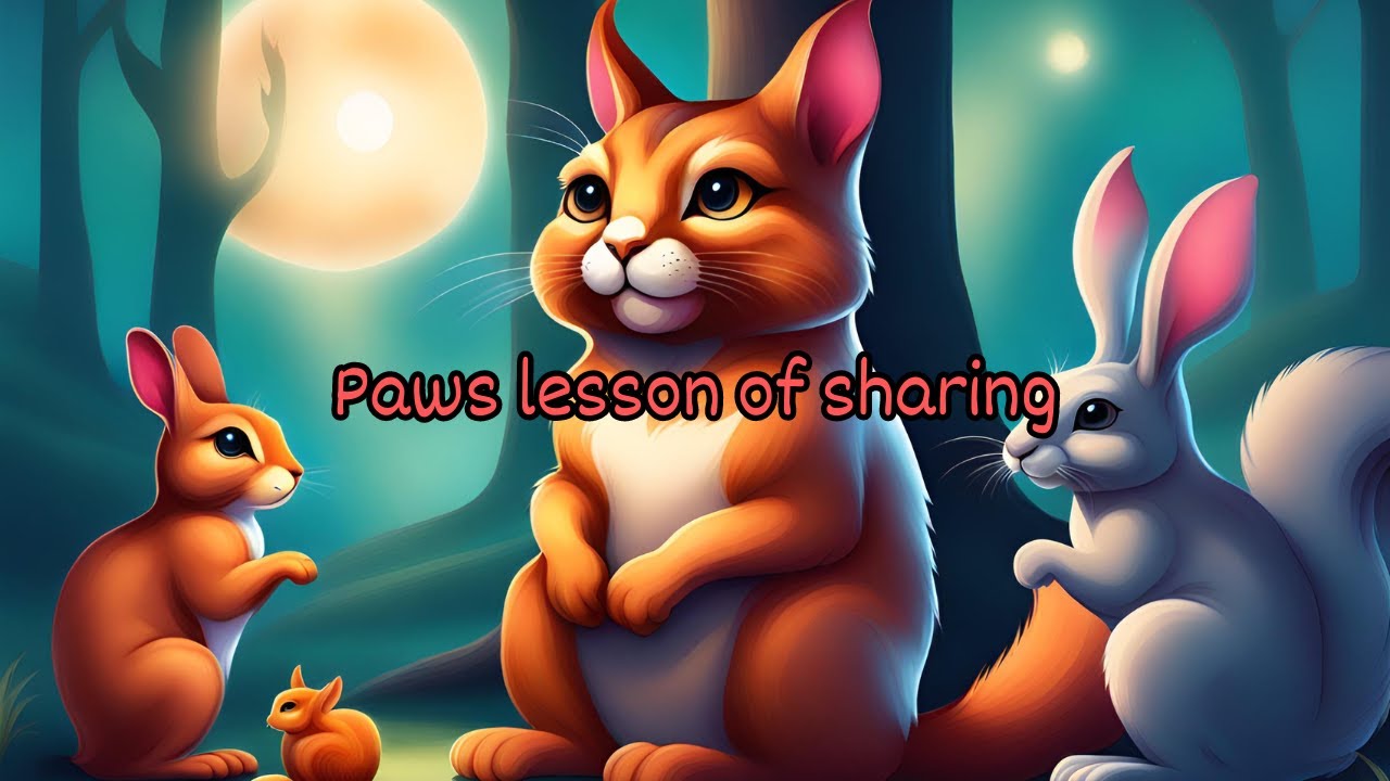 Paws lesson of Sharing | English moral story for kids | Doodle Dazzle ...