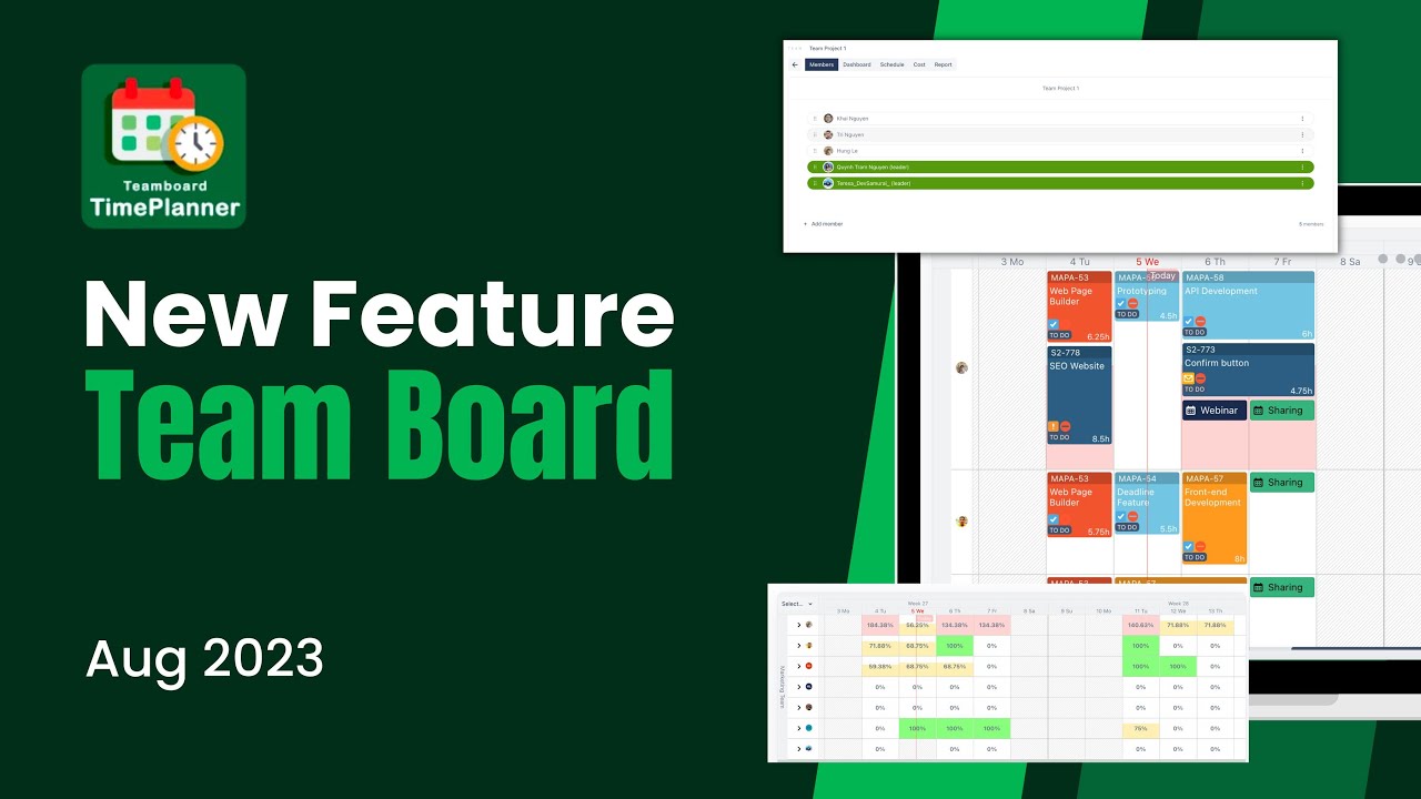 "Team Board" Feature | Team management with TeamBoard TimePlanner in Jira - YouTube