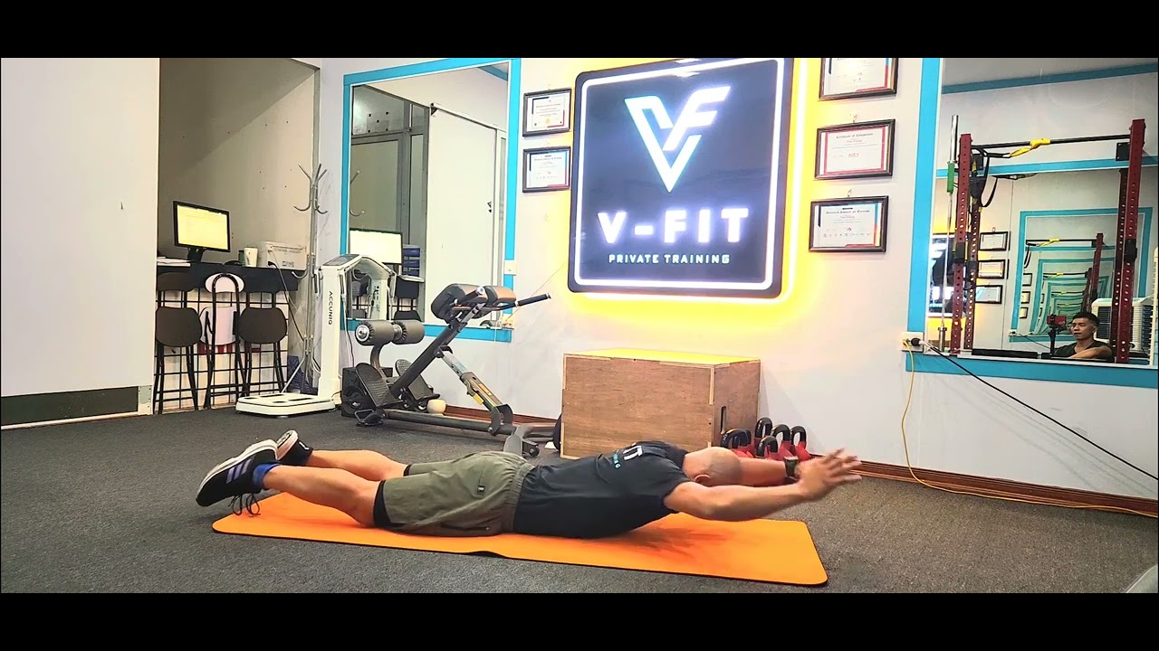 Lying butter fly stroke - YouTube