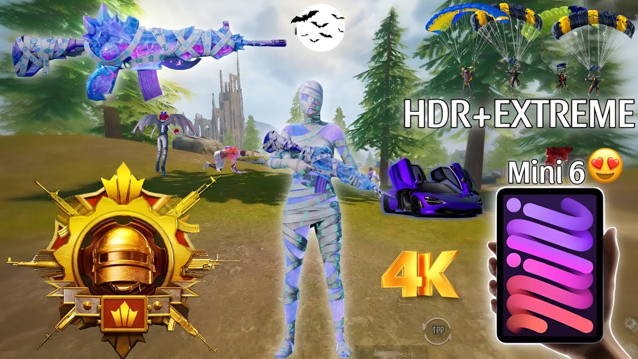 ipad mini 6 3.4 Update HDR+Extreme Graphics 🔥/ iOS 17.6.1 Pubg Test 😍 ...