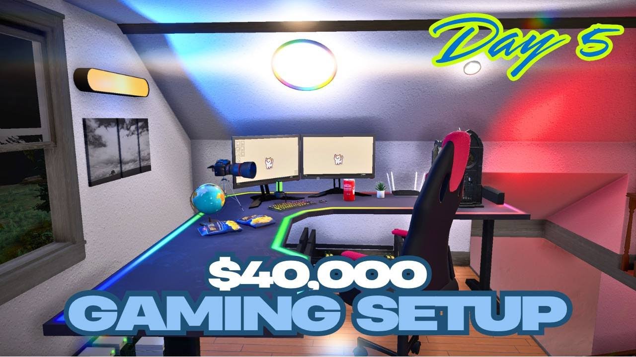 $40,000 Gaming Setup Upgrade | Streamer Life Simulator 2 - YouTube
