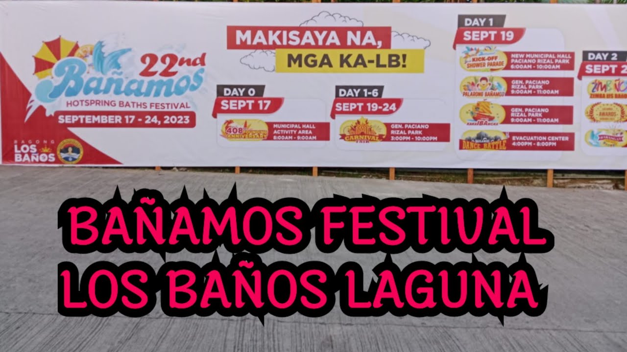 Celebrating of 22th Bañamos festival here in Los Baños Laguna.shower ...