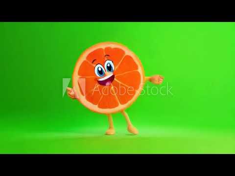 orange big smile green screen face animated chromakey background gesture scene illustration depth