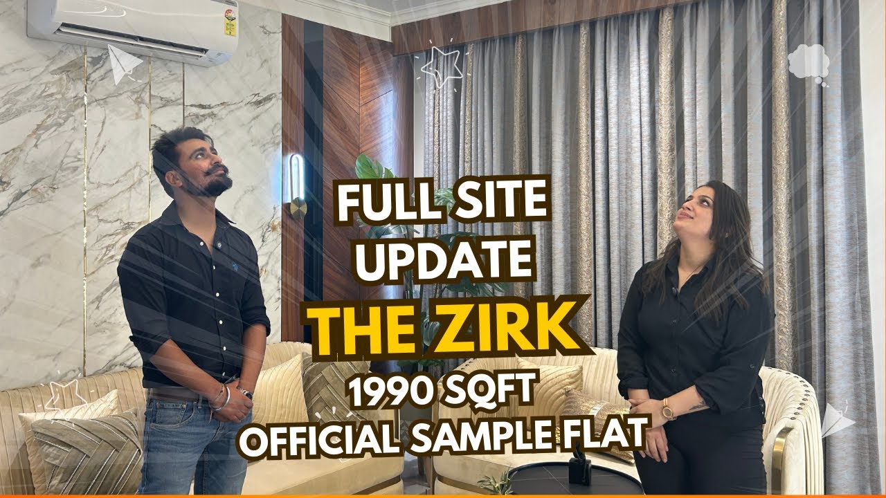 1990 Sqft. Official Sample Flat | The Zirk | 450+ Car Parking Against ...