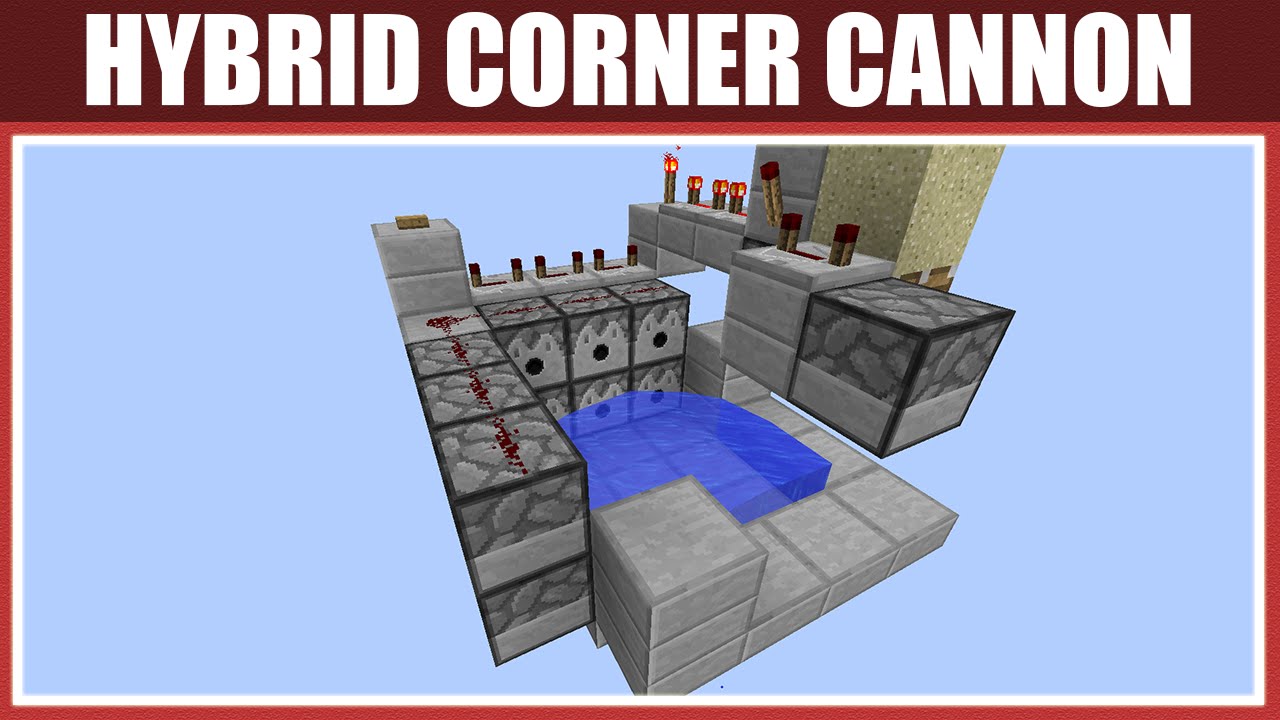 Minecraft: Hybrid Corner Cannon [Deadly Accurate & Long Range!] [Tutorial] [1.7/1.8+] - YouTube