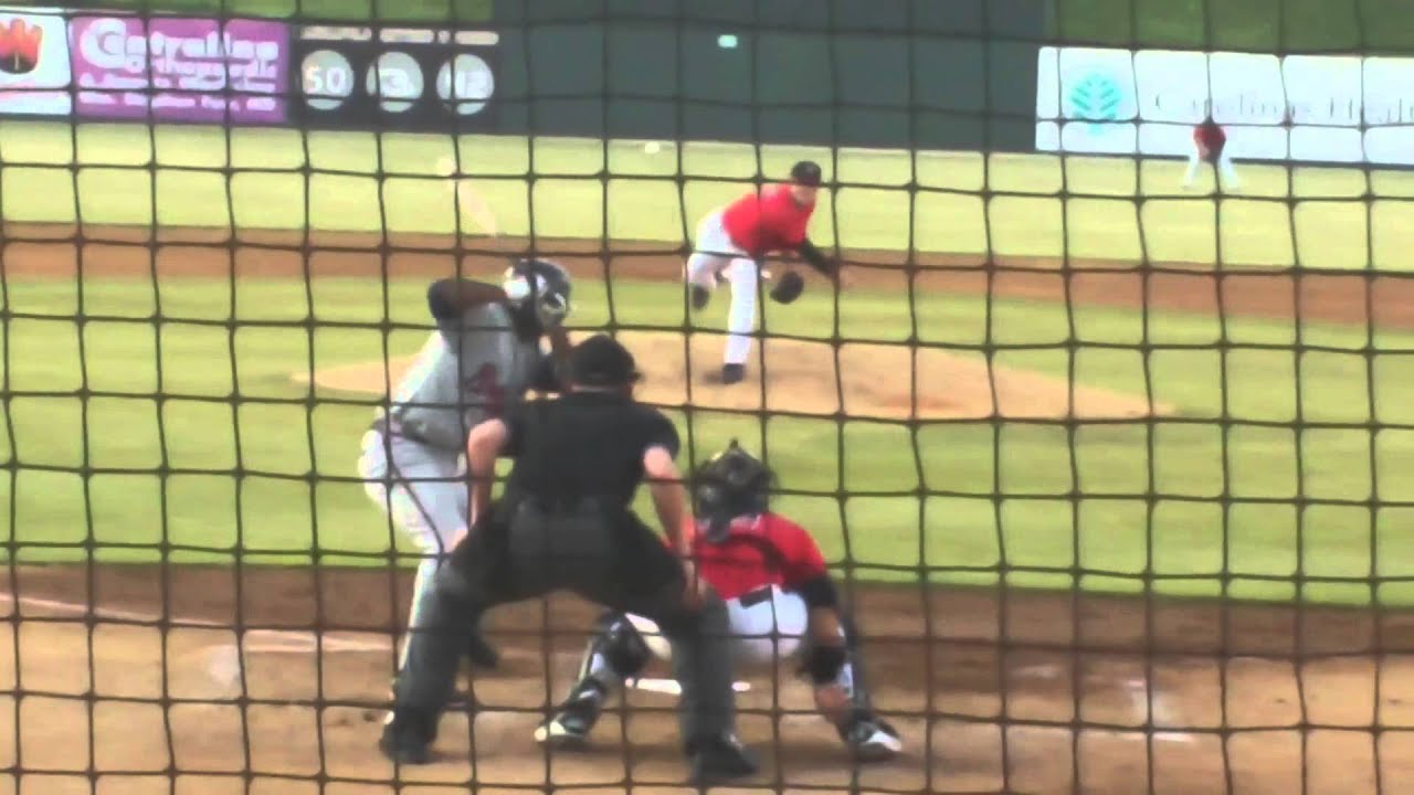 Kannapolis RHP Mike Recchia vs. Rome 1B Ronald Luna, 6.15.13 - YouTube