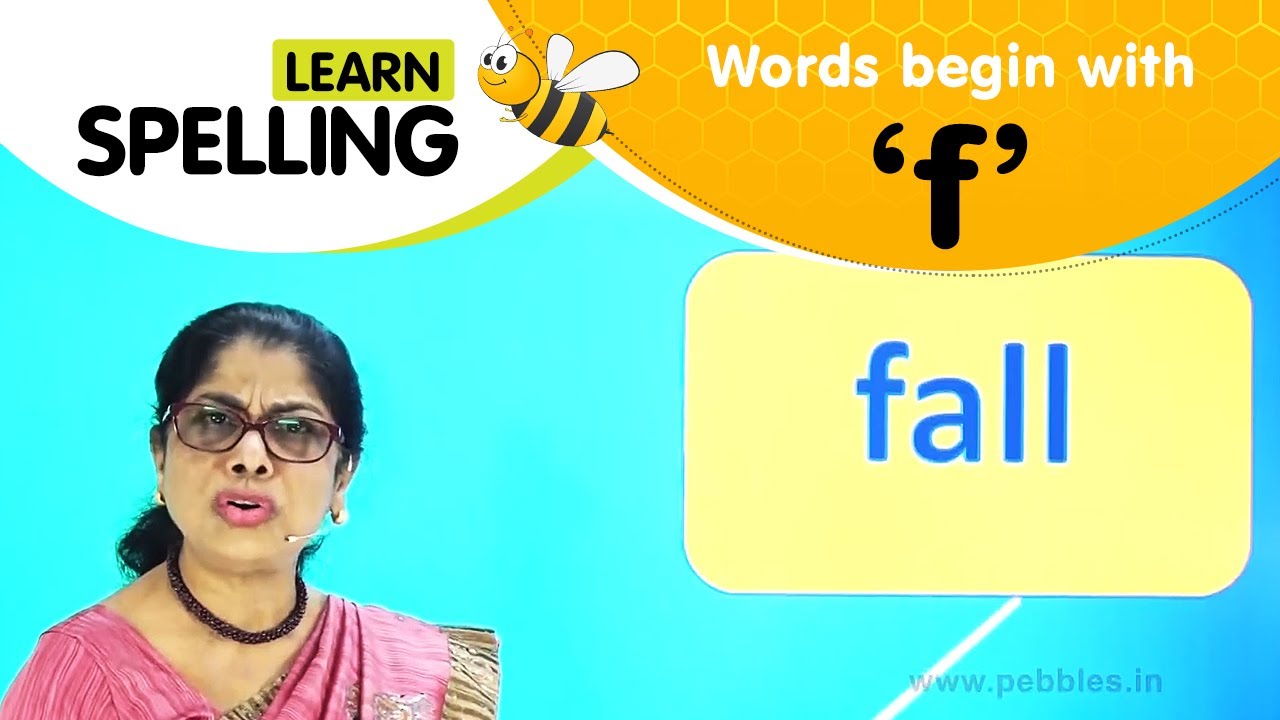 Spell & Tell Words that begin with 'F' | Word Phonics | Learn Spelling ...