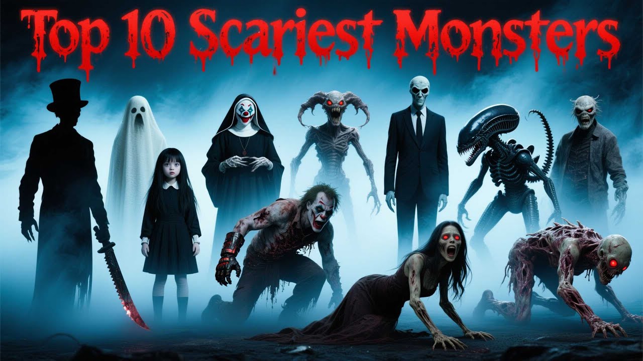 Top 10 Scariest Monsters That Will Haunt Your Nightmares - YouTube