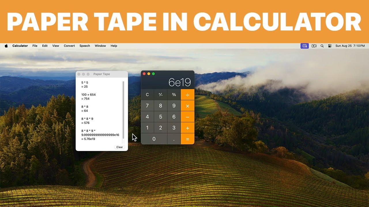 Paper Tape Calculator OMFG The Mac's Calculator Has Always Had A Paper