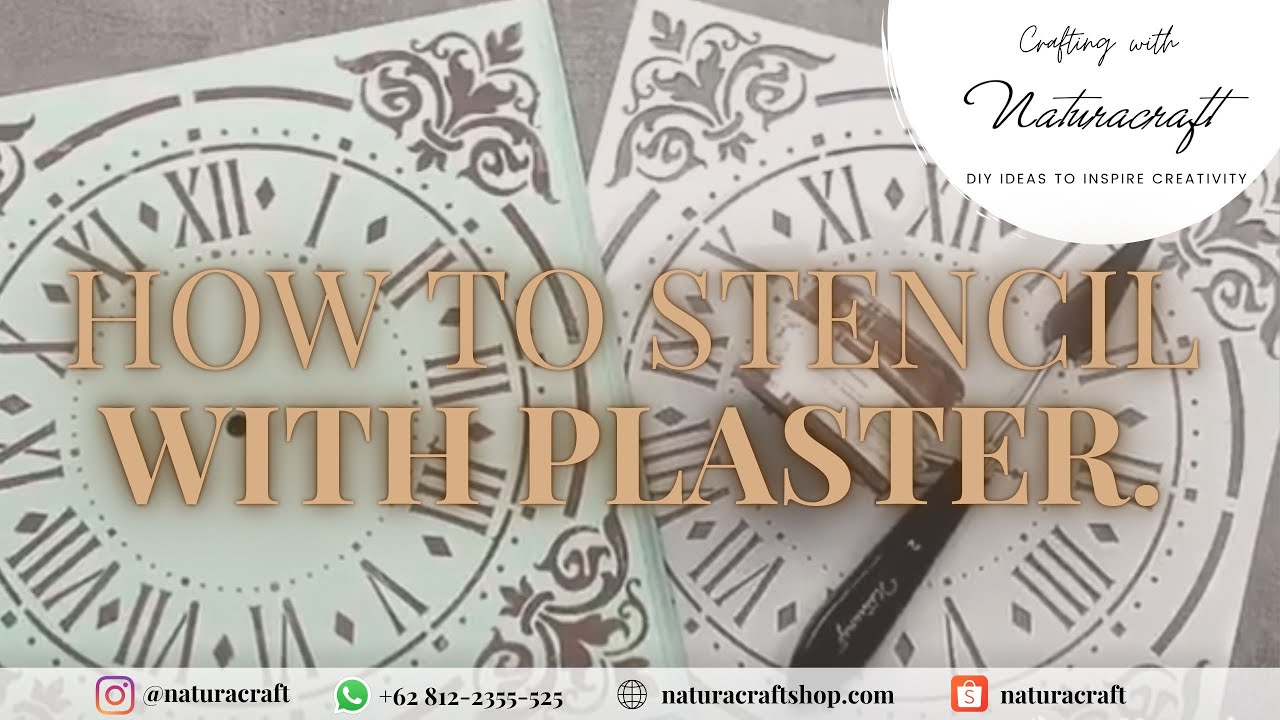 How To Stencil With Plaster - YouTube