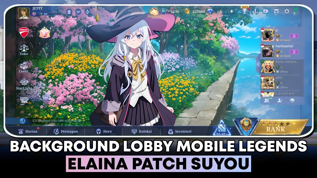 Terbaru! | Backgroud Lobby Mobile Legends Elaina Patch Suyou - YouTube