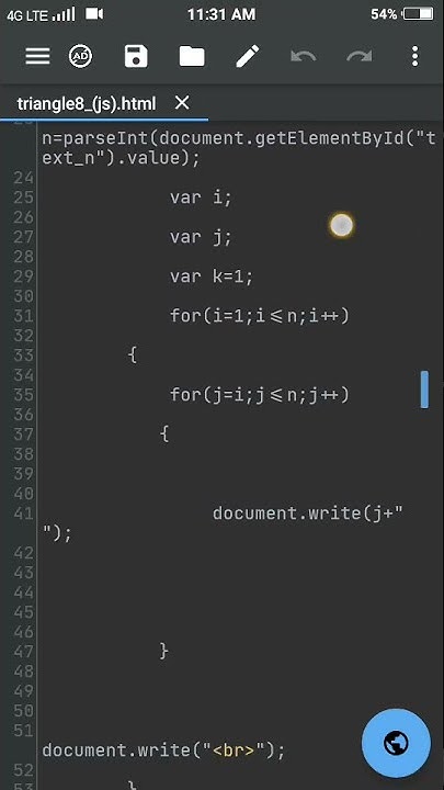 Number pattern using for loop in javascript by user input || Javascript for beginners # ...