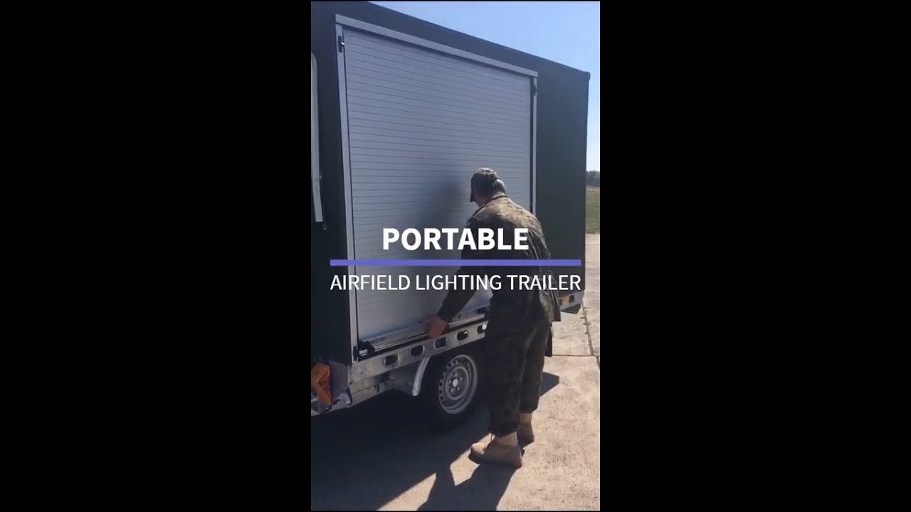 Airfield Lighting Trailer for Military and Civil S4GA - YouTube