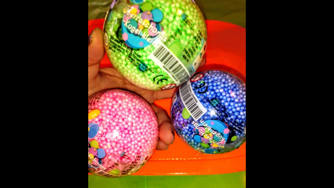 We open the Slime balls with a surprise - YouTube