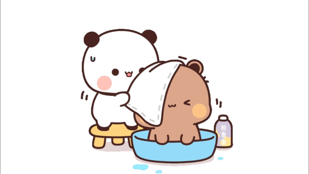 Peachu Bathed😍 Gomu Forcefully Short Story😂 | New Peach & Gomu Sweet ...