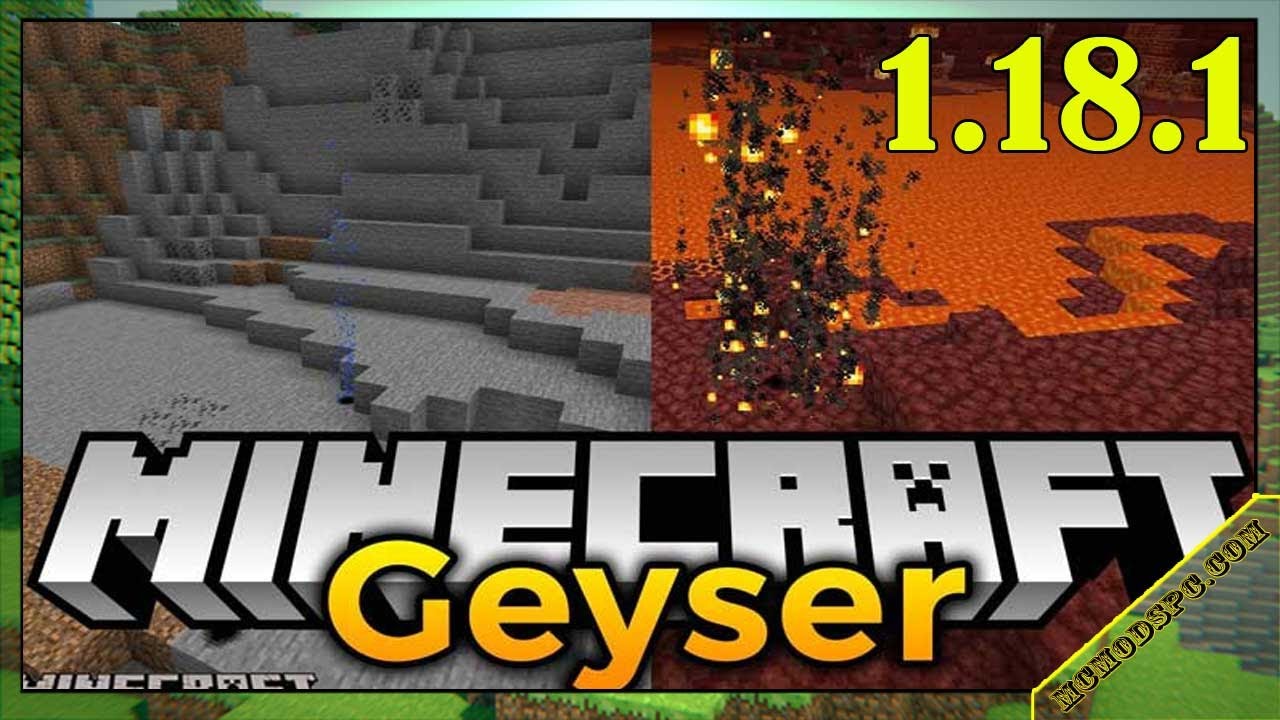 Geyser Mod 1.18.1 & How To Download and Install for Minecraft - YouTube