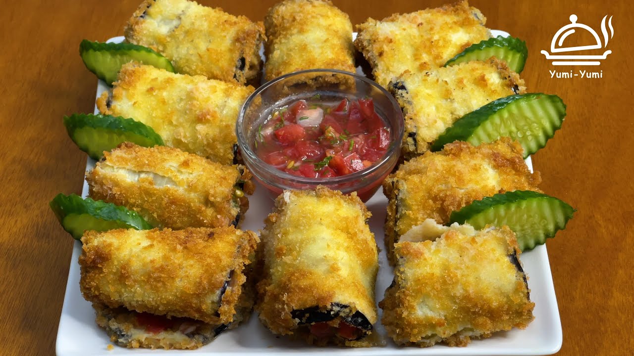 Eggplant recipe: eggplant rolls / рулеты из баклажанов / Baqlajonli ...