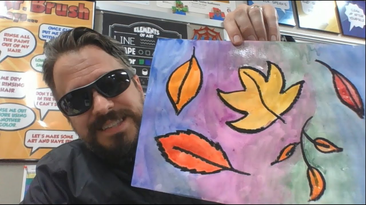 Fall Leaves - A Warm and Cool Color Art Lesson for Early Elementary ...