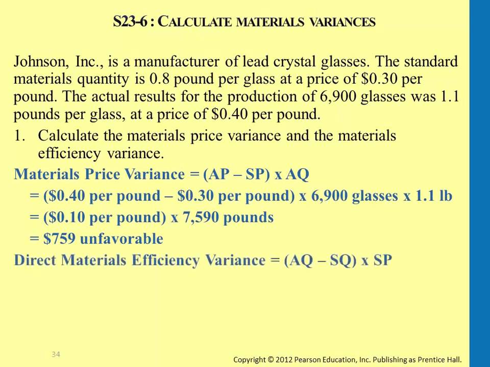 Calculating Materials Variances - Managerial Accounting - YouTube