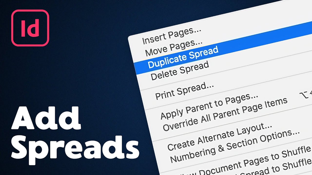 How To Add Another Spread In InDesign YouTube How To Add Another Spread In InDesign YouTube