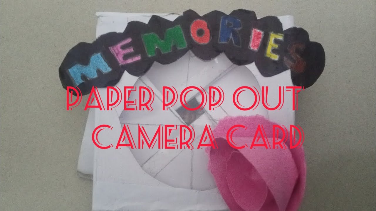 How to make paper pop out camera card !! #ytstudio !! #DIY - YouTube