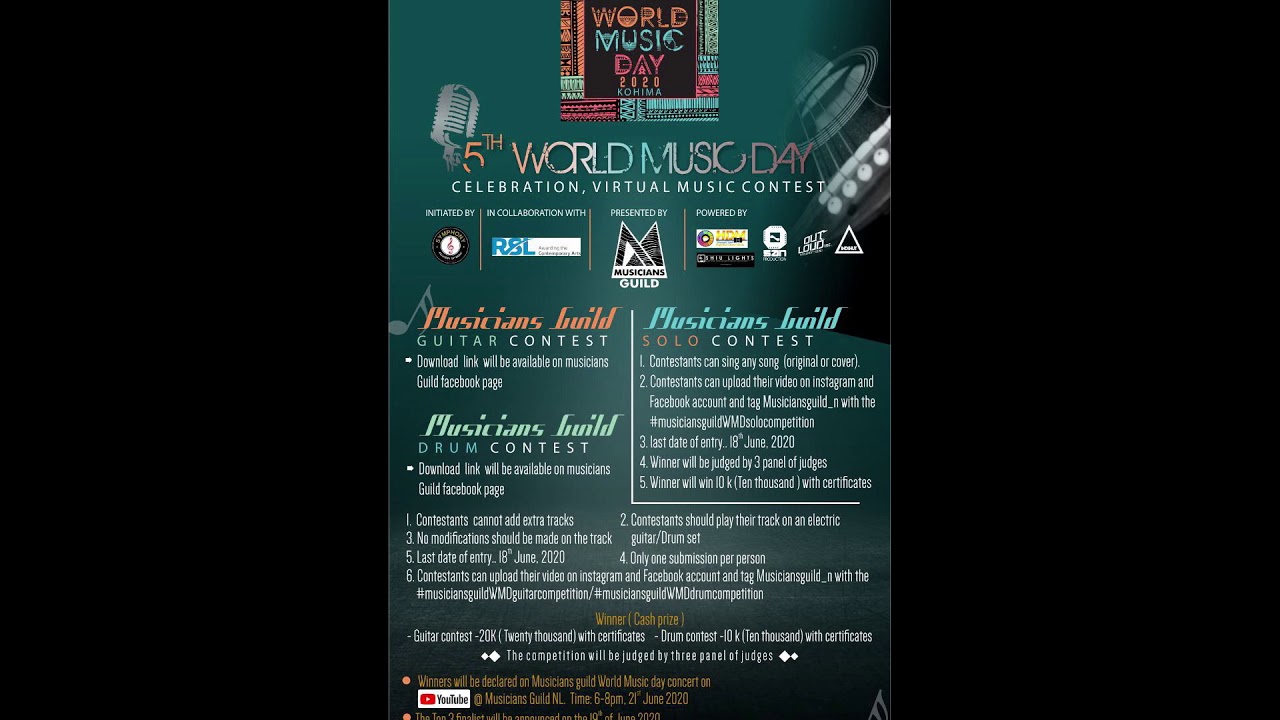 World music day 2020, Guitar Competition Track - YouTube