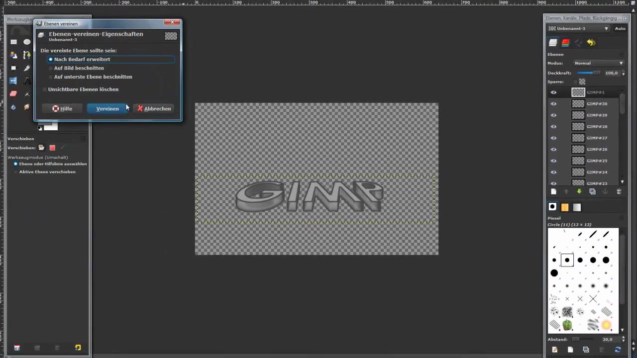 GIMP Tutorial - 3D Schrift erstellen [HD] - YouTube