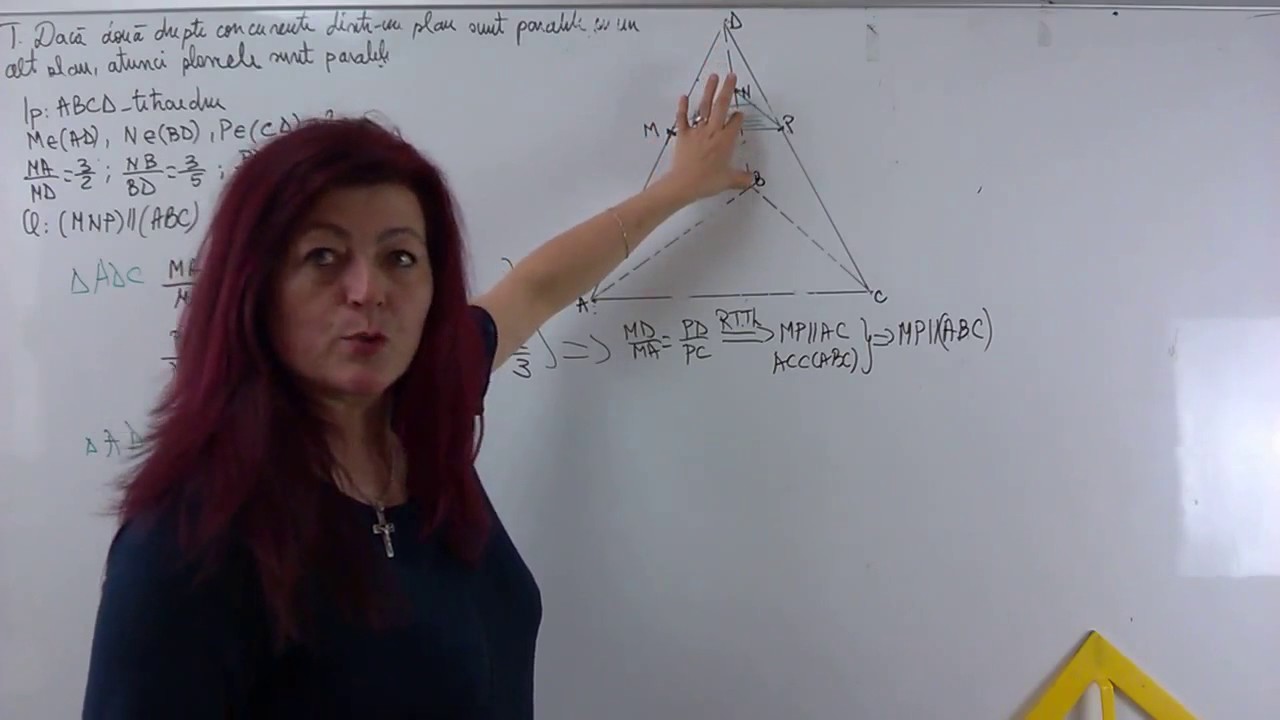 06 Rodica Pop Geometrie Plane paralele tetraedru - YouTube