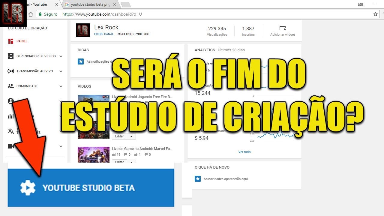 Conheça O YouTube Studio Beta - YouTube New Creator Studio Beta - YouTube