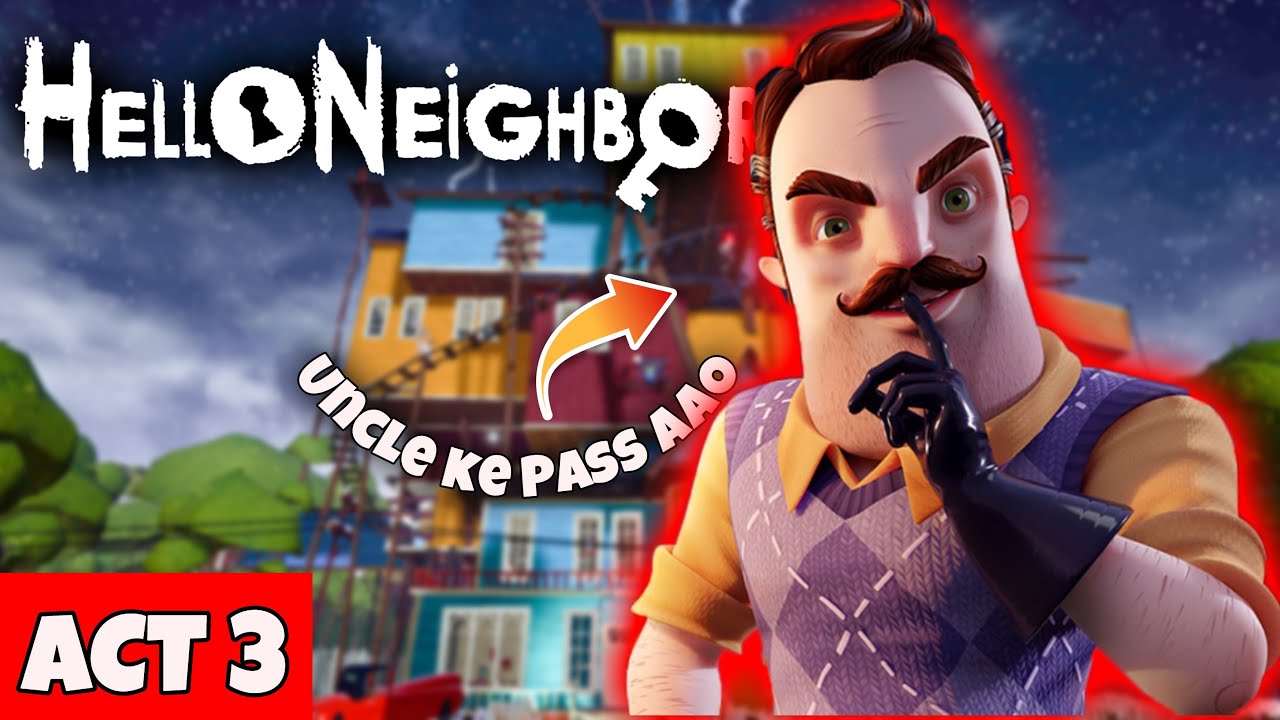 "Sneaking into My Neighbor's Secret Basement! (Creepy Shadow) | Hello ...