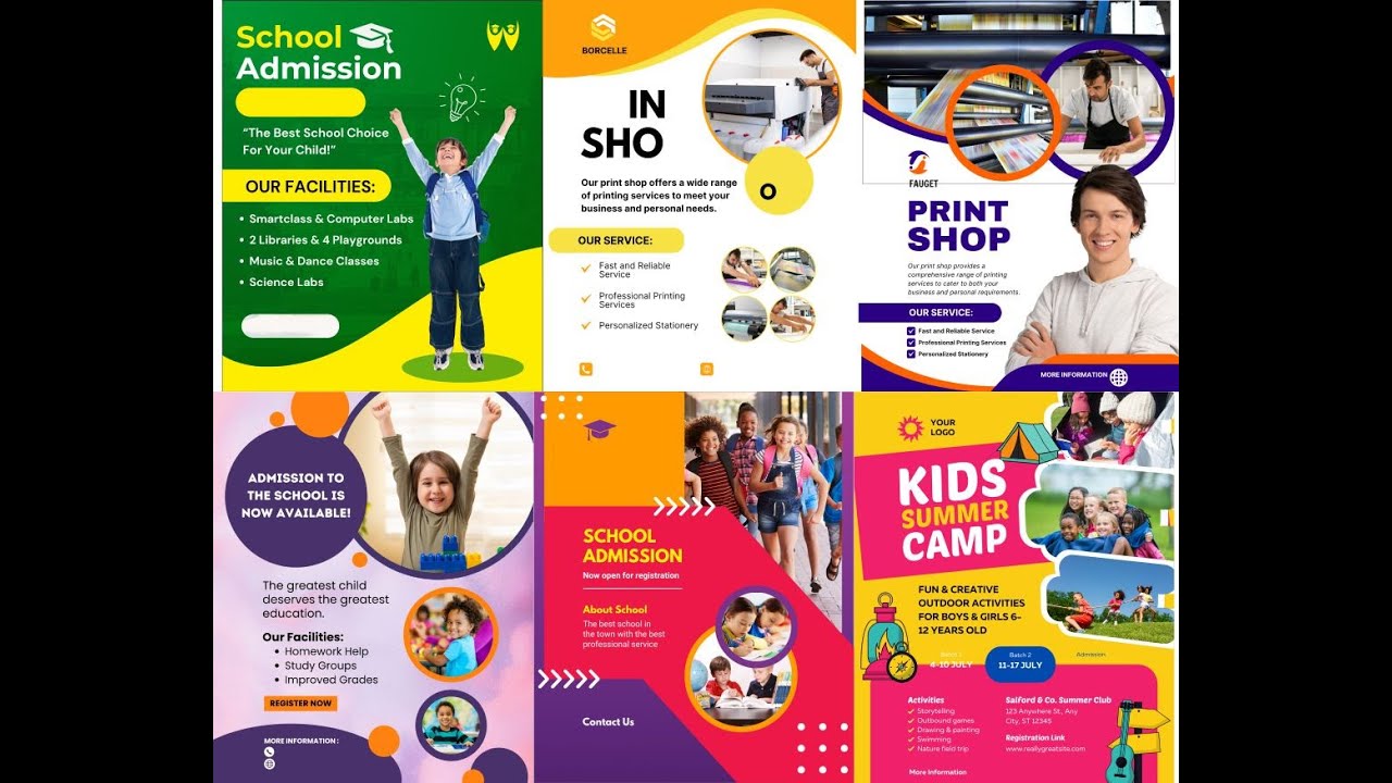 free cdr file #school admission pamphlet banner design #NEET - YouTube