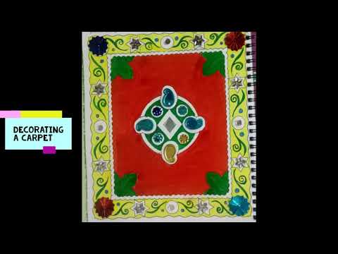 Art n Craft: How to make a Decorative Carpet - YouTube