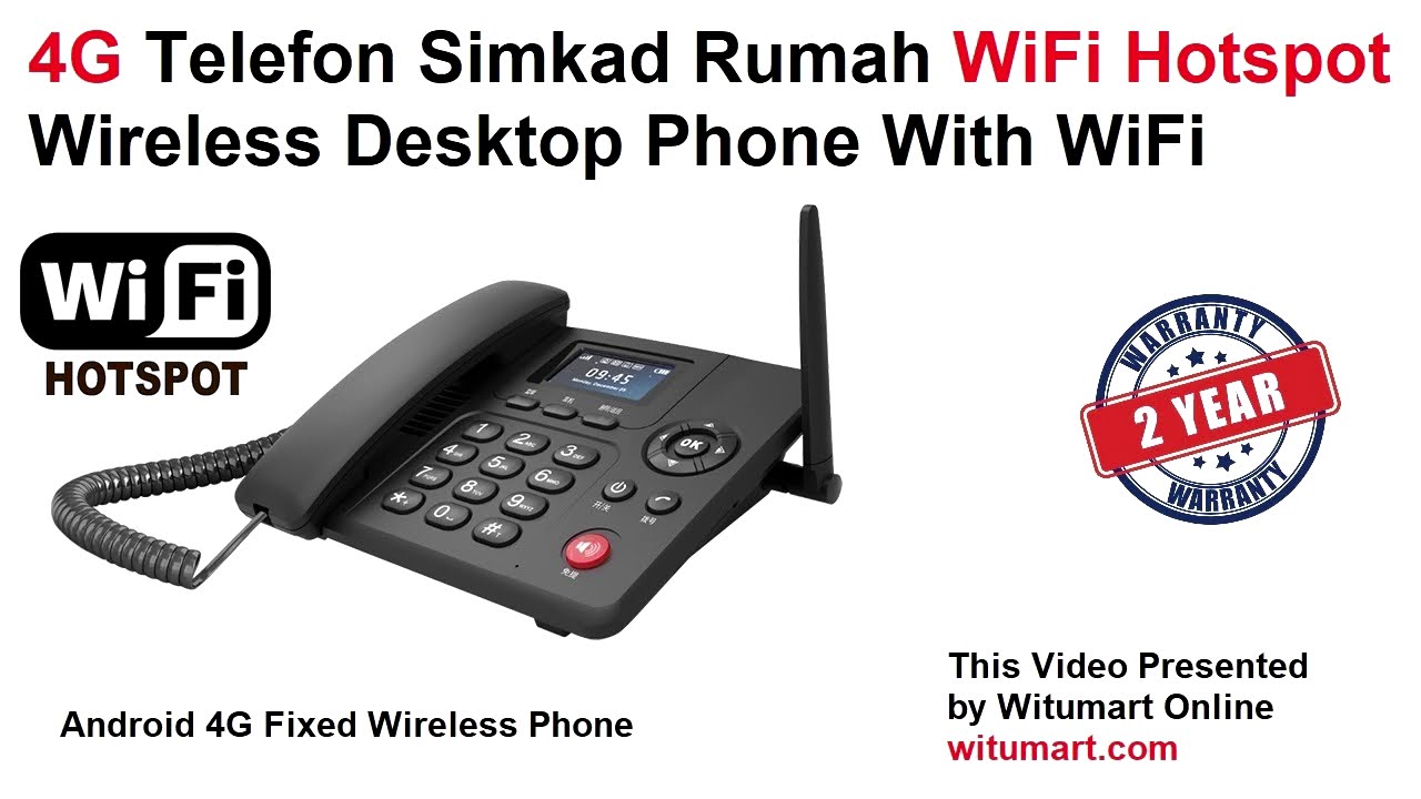 4G Telefon Simkad Rumah WiFi Hotspot l Wireless Desktop Phone With WiFi ...