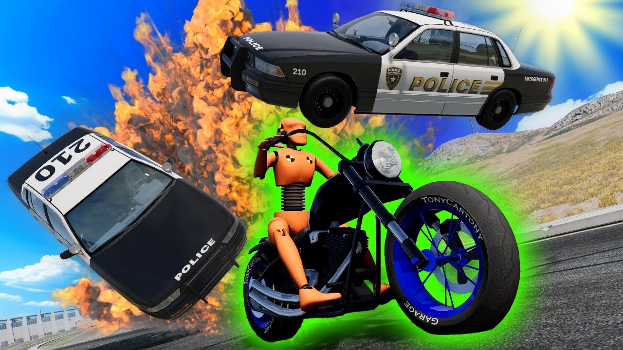 Motorcycle Gets a Superpower and Breaks the Game! (BeamNG Drive Mods ...