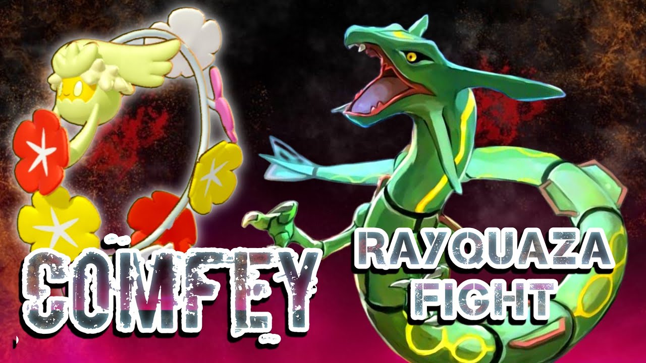 COMFEY Support in RayQuaza Fight GamePlay Highlights PokemonUNITE - YouTube