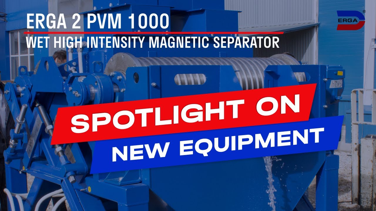 ERGA WetRoll wet high intensity magnetic separator - YouTube