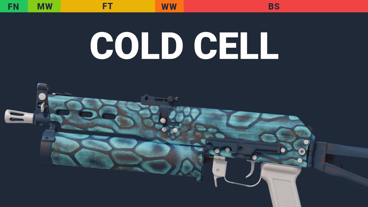 PP-Bizon Cold Cell - Skin Float And Wear Preview - YouTube