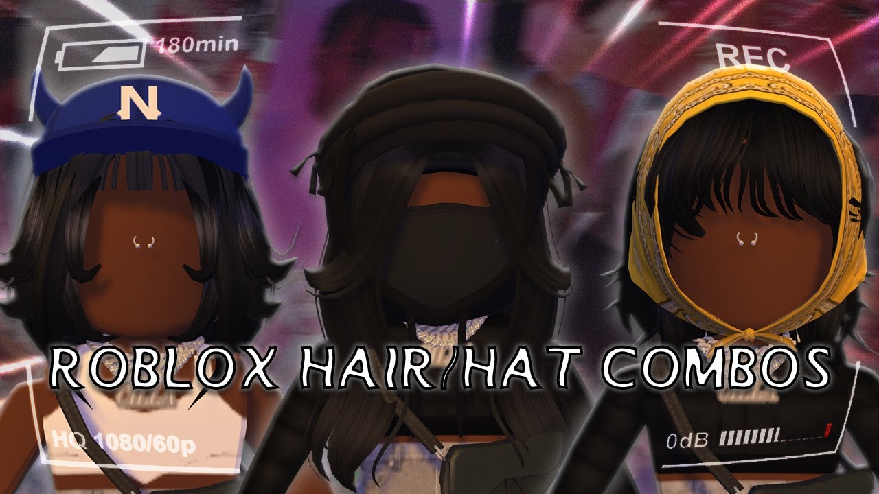 ROBLOX ROGANGSTER HAIR & HAT COMBOS (with links) - YouTube