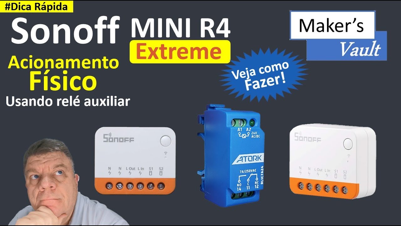 #Dica Rápida Sonoff Mini R4 Extreme Como automatizar o acionamento ...