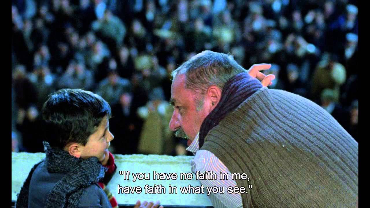 Cinema Paradiso 25th Anniversary - Alfredo improvises an outdoor ...