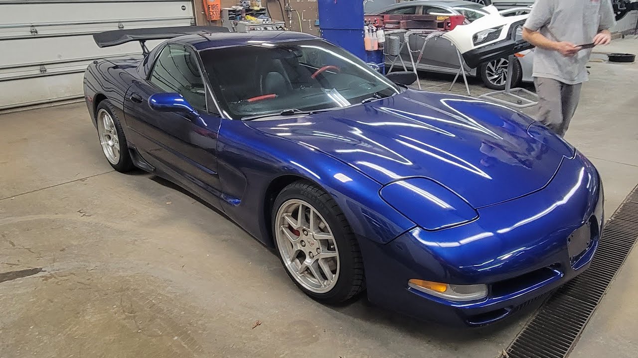 My C5 Corvette gets a new Paint Job from -Action Auto Body - YouTube