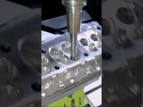 5-Axis Engine Block Machining with a Lollipop Cutter