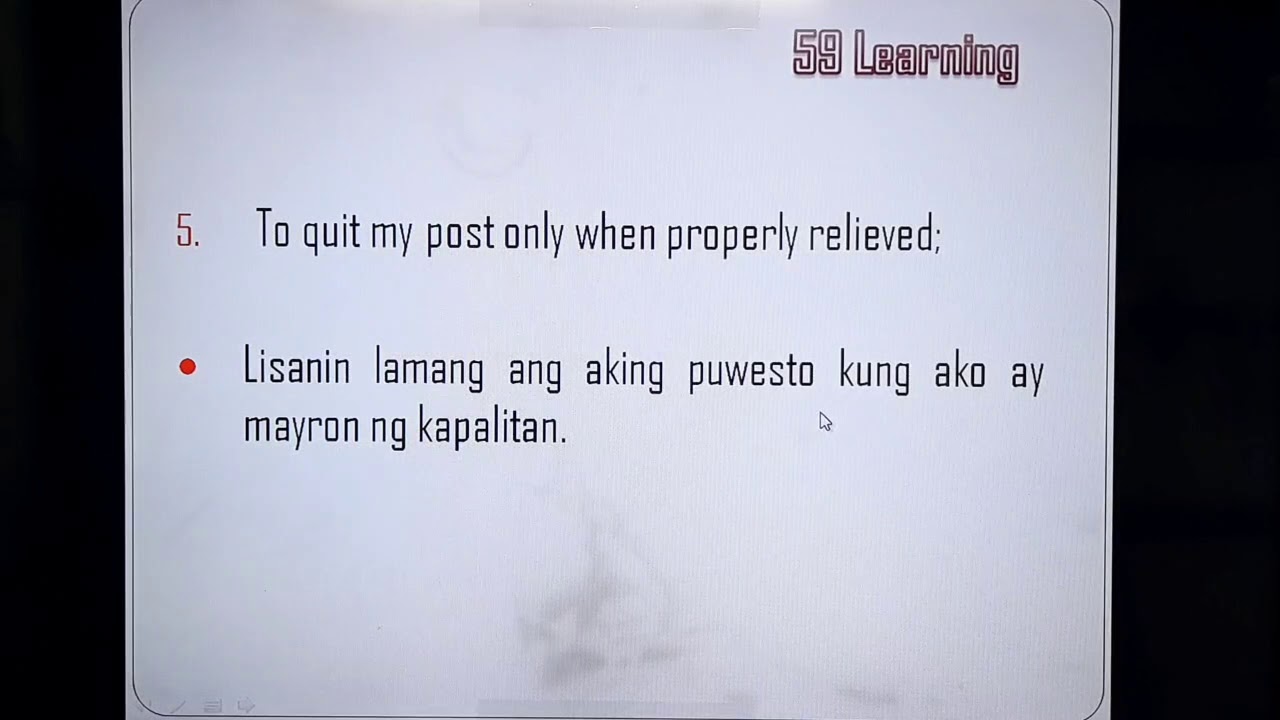 11 General Order Tagalog Version - YouTube